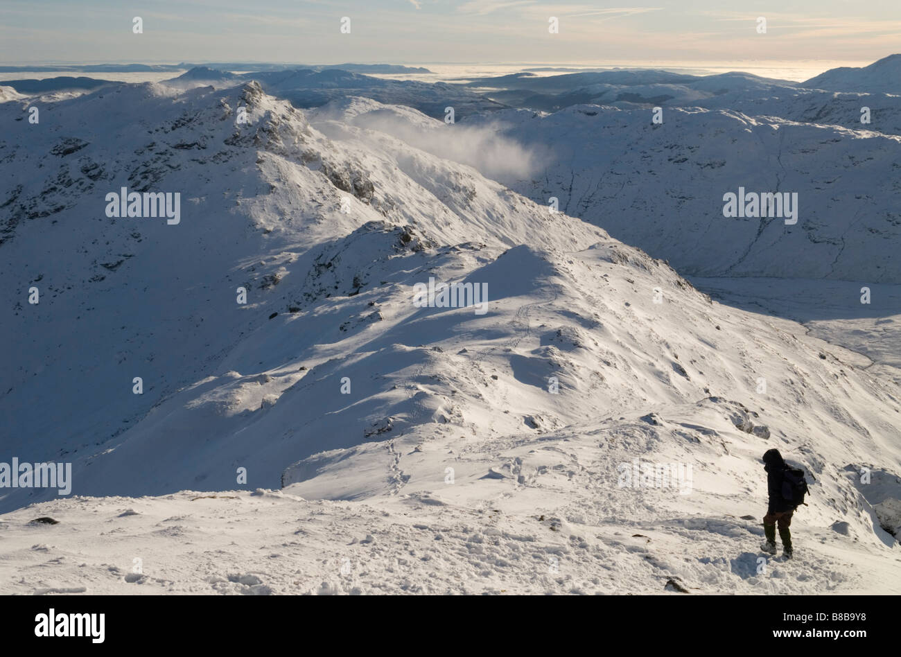 Woman hill walker frozen hi-res stock photography and images - Alamy