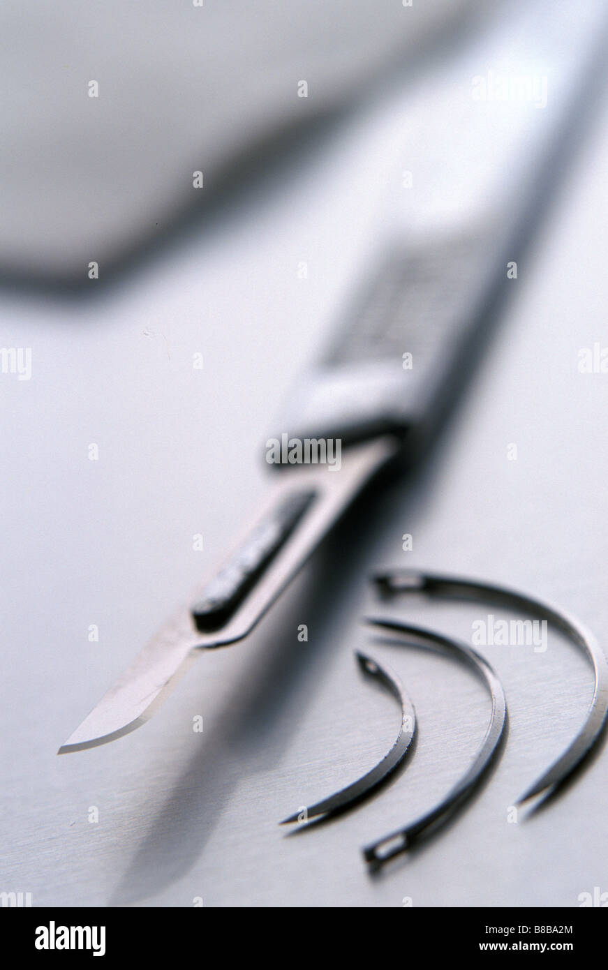Close Up Scalpel Needles Stock Photo - Alamy