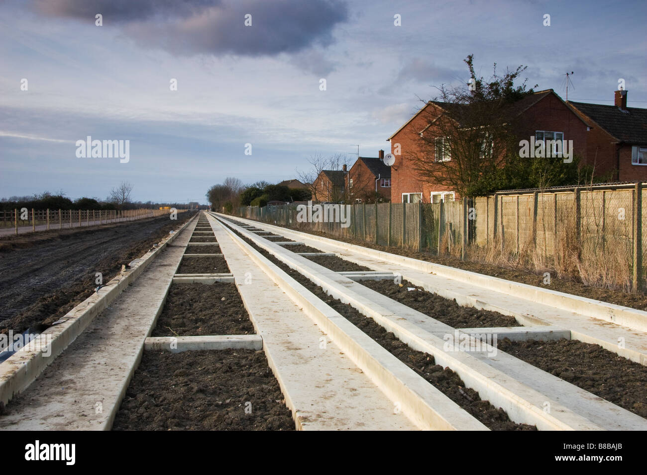The Guided Bus track near Cambridge, England, UK Stock Photo - Alamy