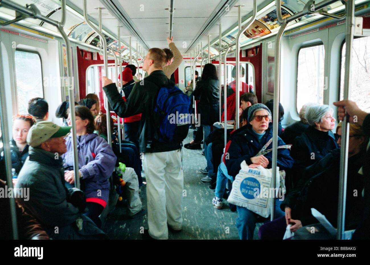 People Riding Subway, Toronto,Ontario Stock Photo - Alamy