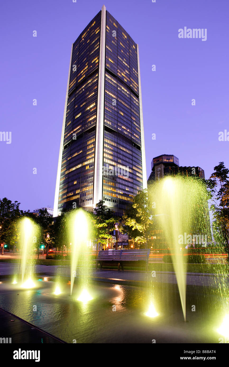 Square Victoria Stock Exchange Tower, Montreal, Quebec Stock Photo - Alamy