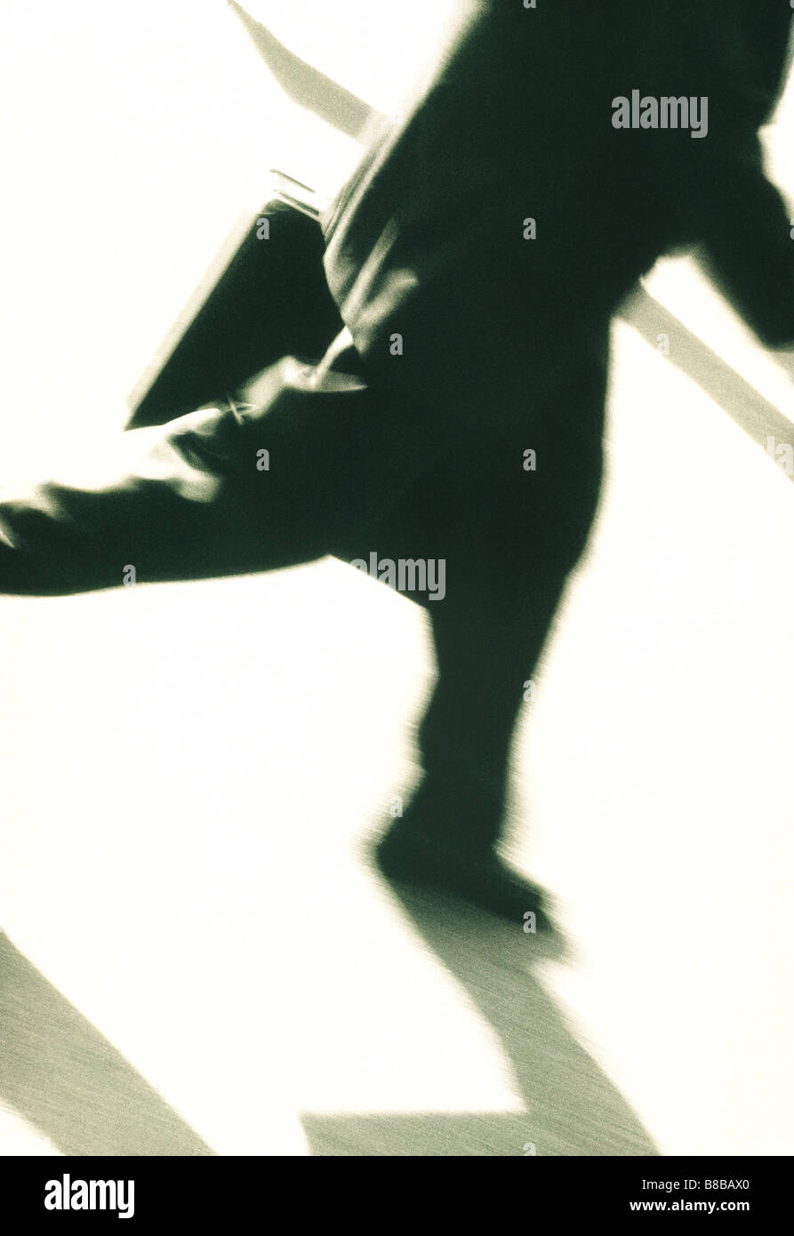 FV4278, Bert Klassen; Businessman Motion Briefcase, Sepia Stock Photo ...