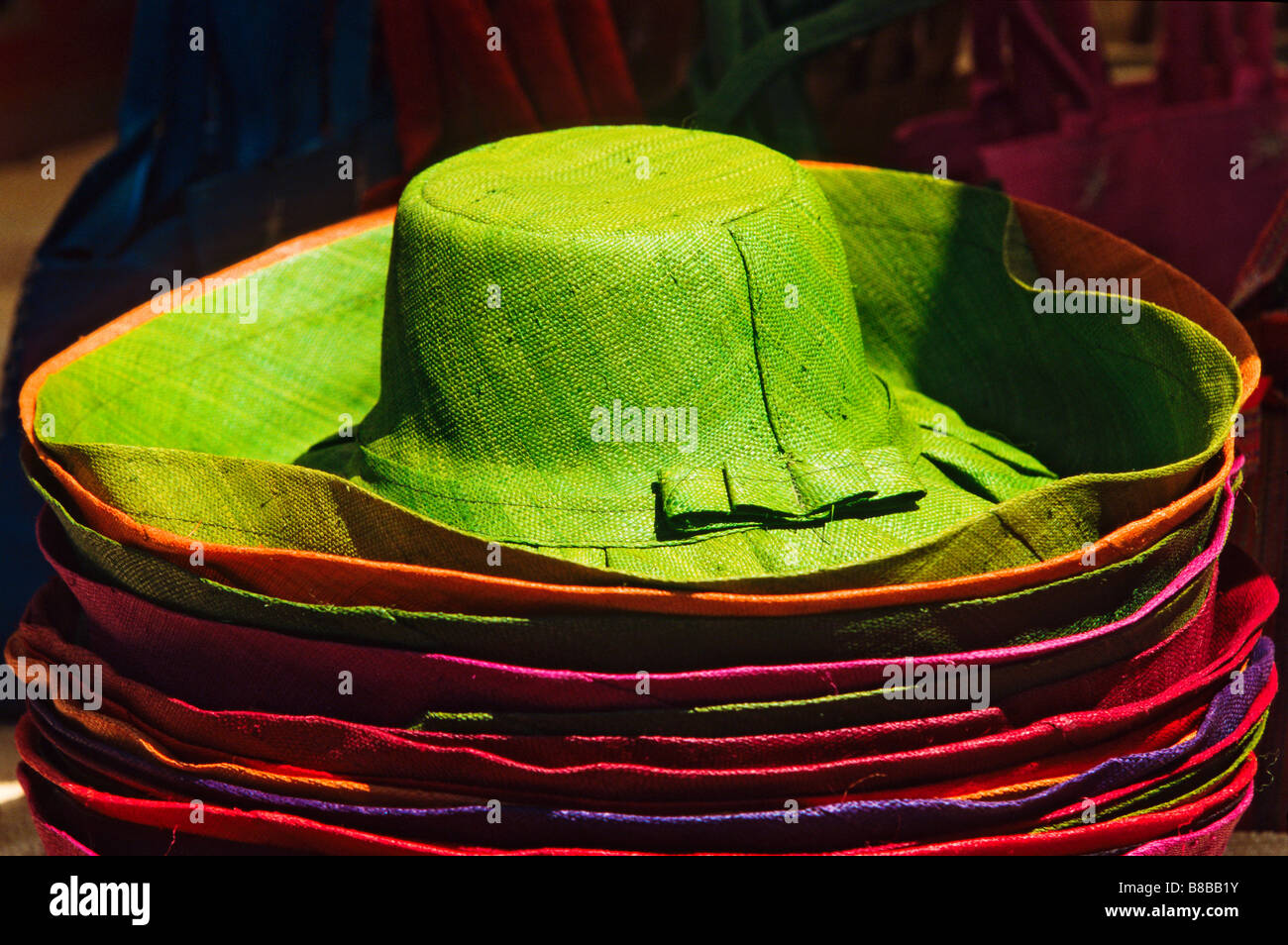 HAT FROM MADAGASCAR Stock Photo - Alamy