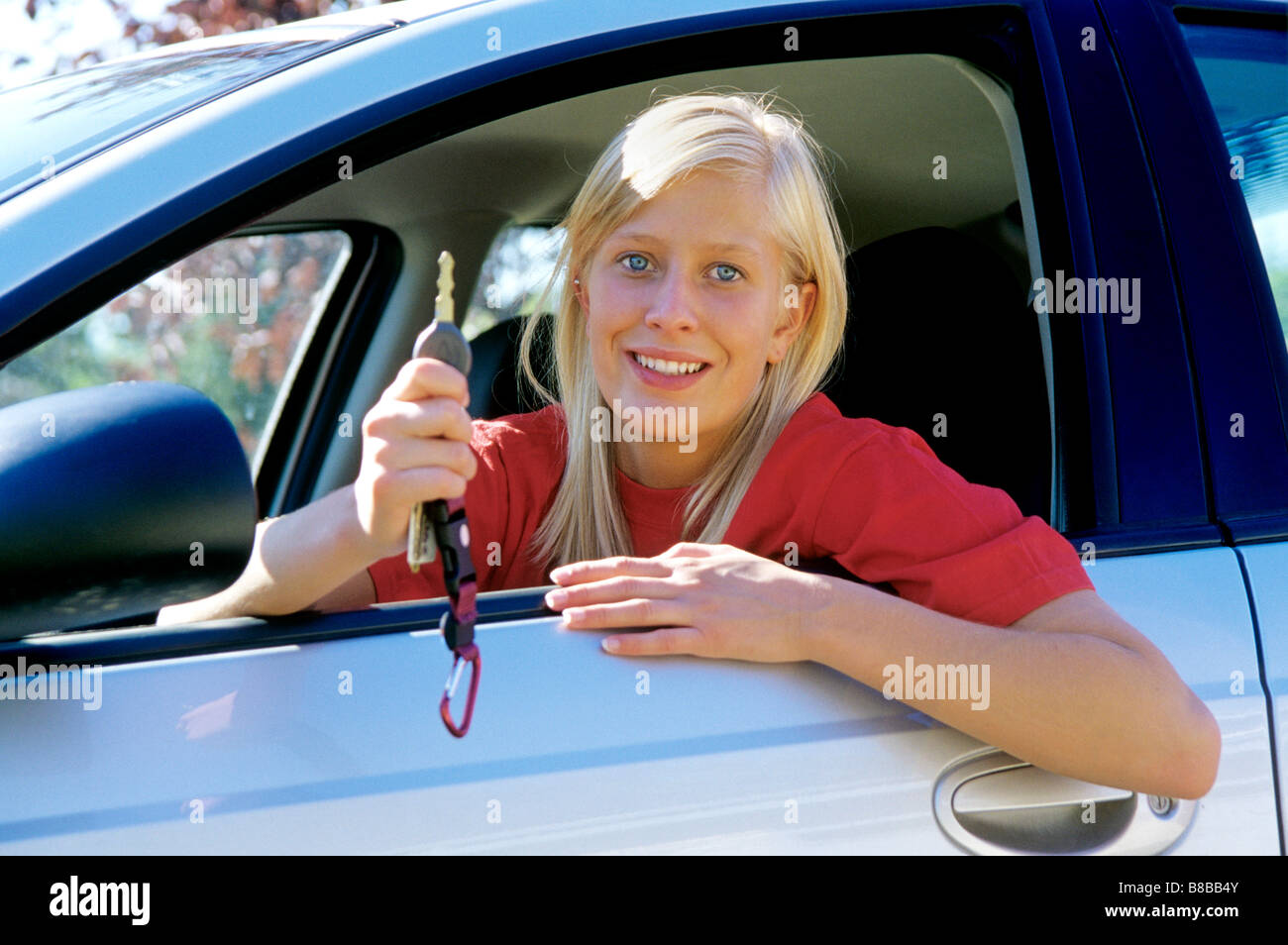 Teenage driver with keys hi-res stock photography and images - Alamy