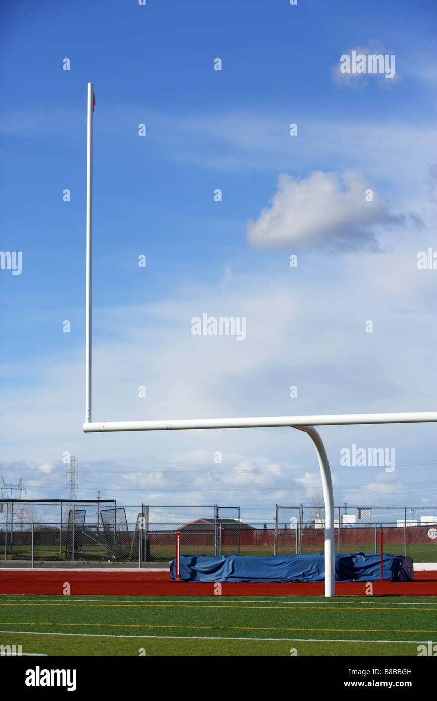 A new astro turf foot ball field Stock Photo - Alamy