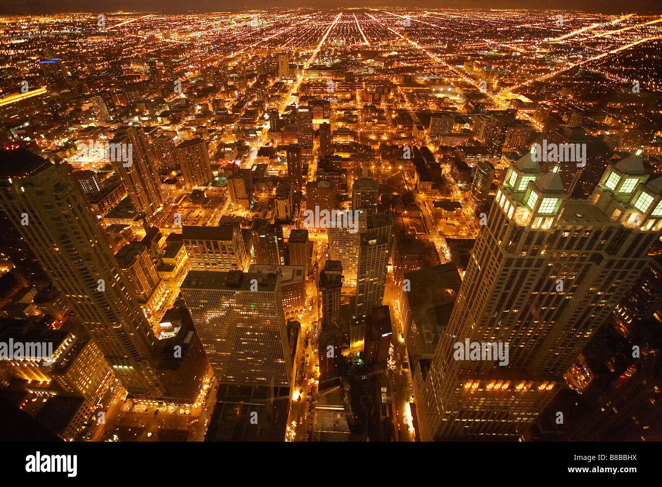 Ariel Downtown Chicago, Illinois Stock Photo - Alamy