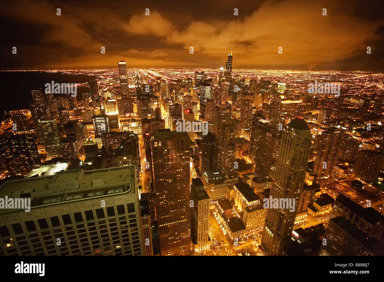 Ariel Downtown Chicago, Illinois Stock Photo - Alamy