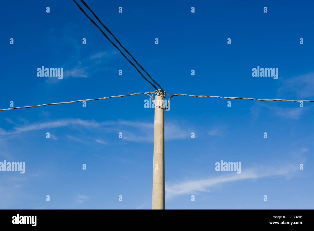 Power cable Italy Stock Photo - Alamy