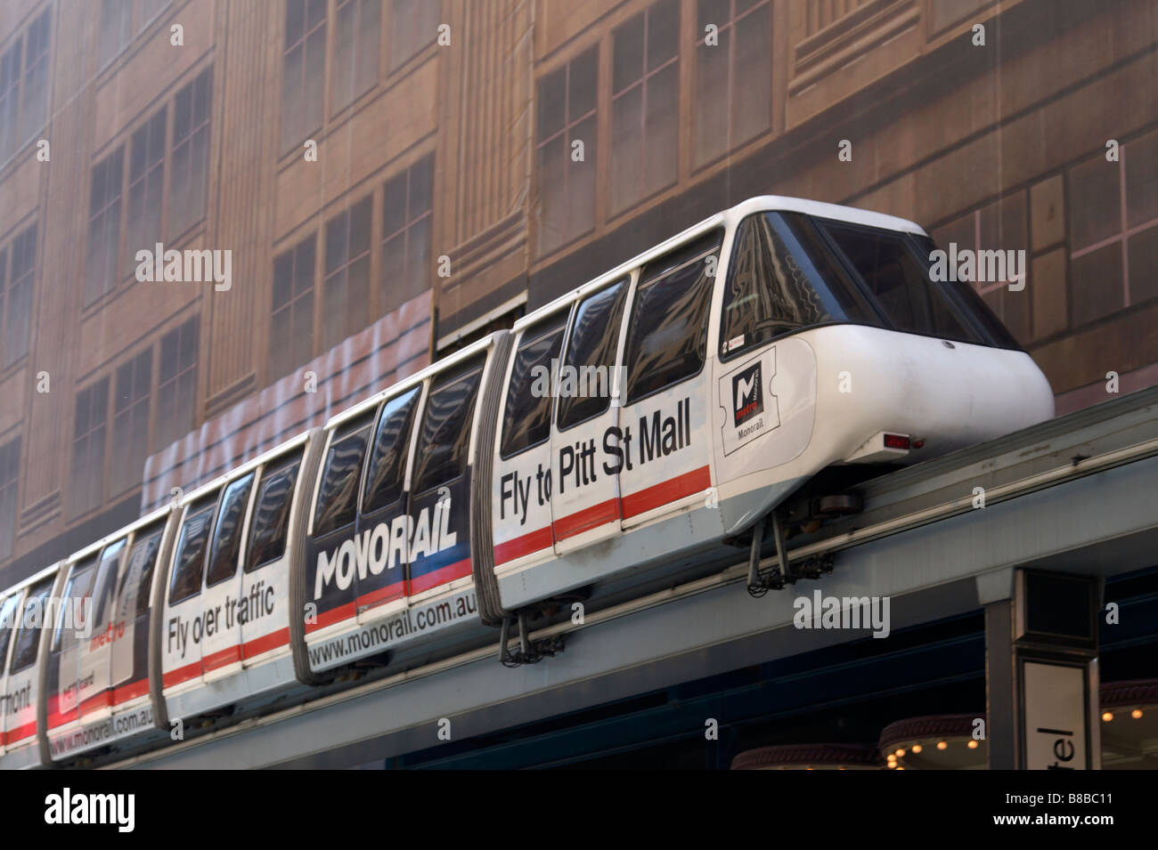 The Monorail in Sydney city centre Stock Photo - Alamy