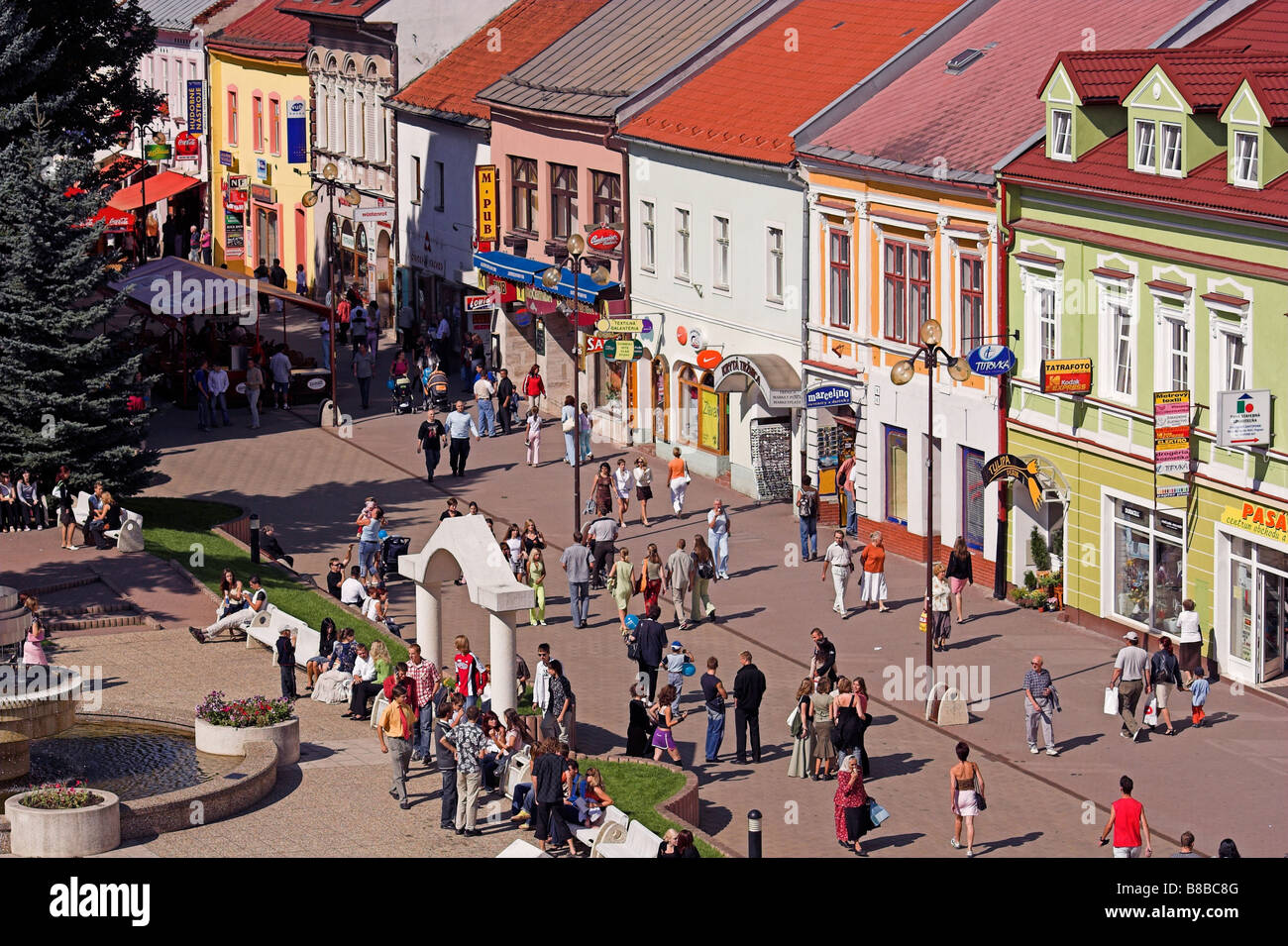 City Centre, Saint Egidius Square, Poprad, Slovakia Stock Photo - Alamy