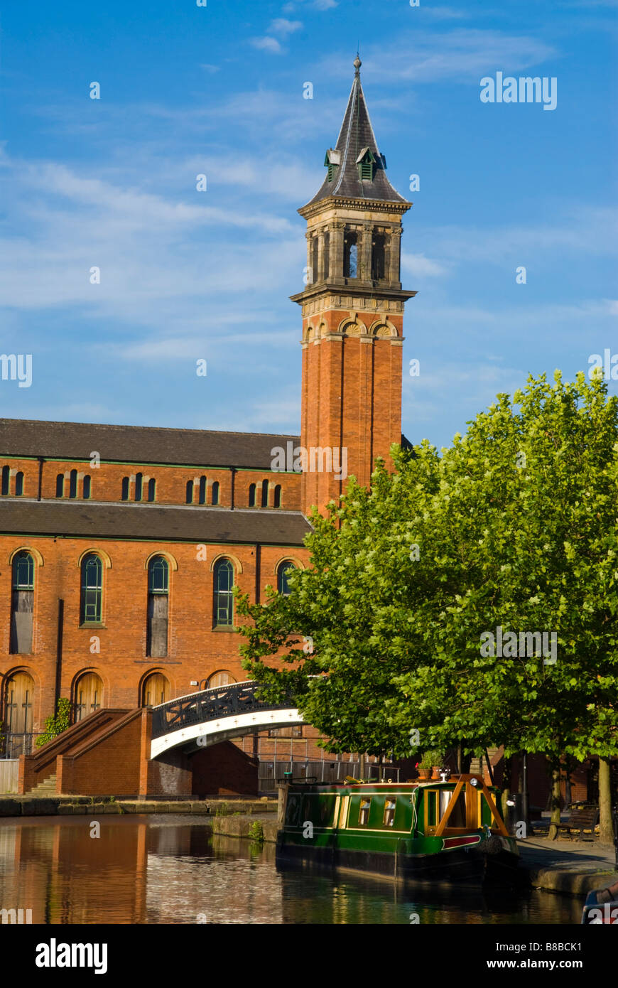 Europe UK england Manchester st georges church castlefield canal Stock ...