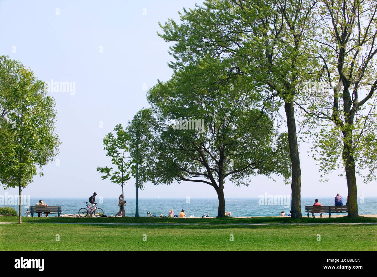 LakeOntario Beaches, Toronto,Ontario Stock Photo - Alamy