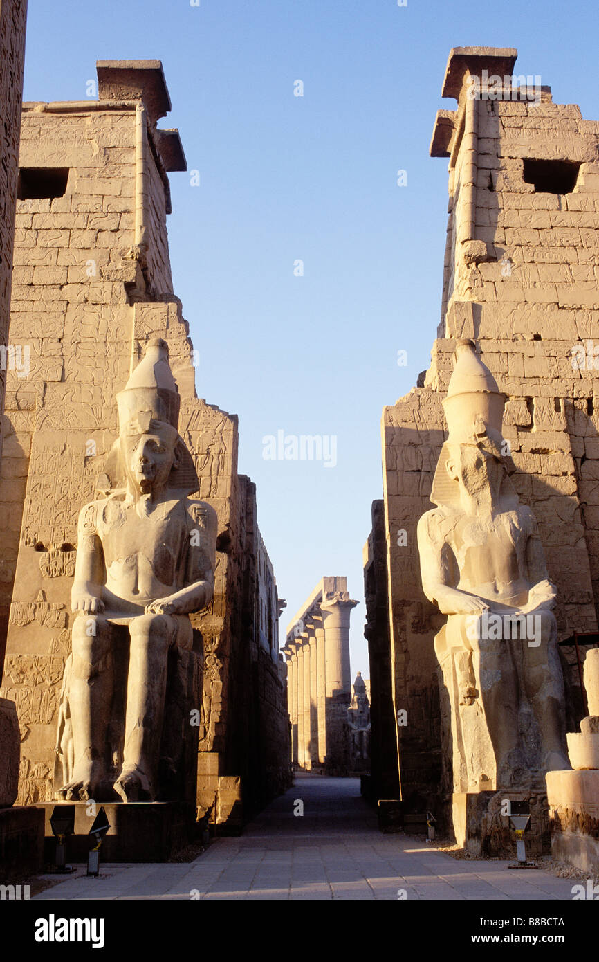 Outside Luxor Temple, Luxor, Egypt Stock Photo - Alamy