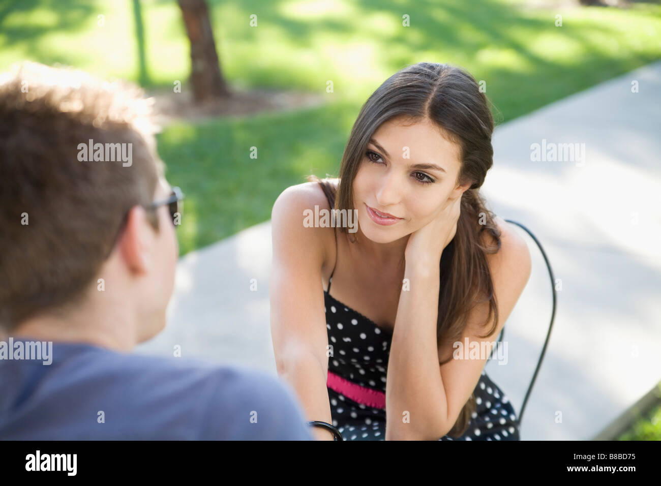 Man Leaning Across Woman High Resolution Stock Photography and Images ...
