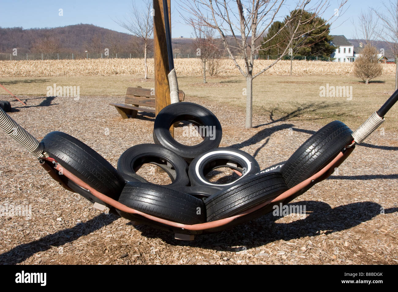 tires on rope Stock Photo - Alamy