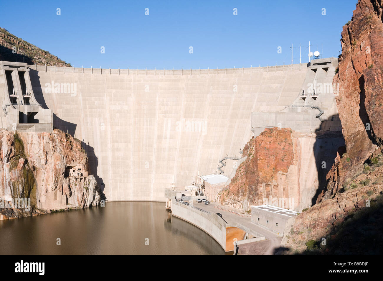 The Theodore Roosevelt Dam, formerly known as Salt River Dam Nr 1 Stock ...