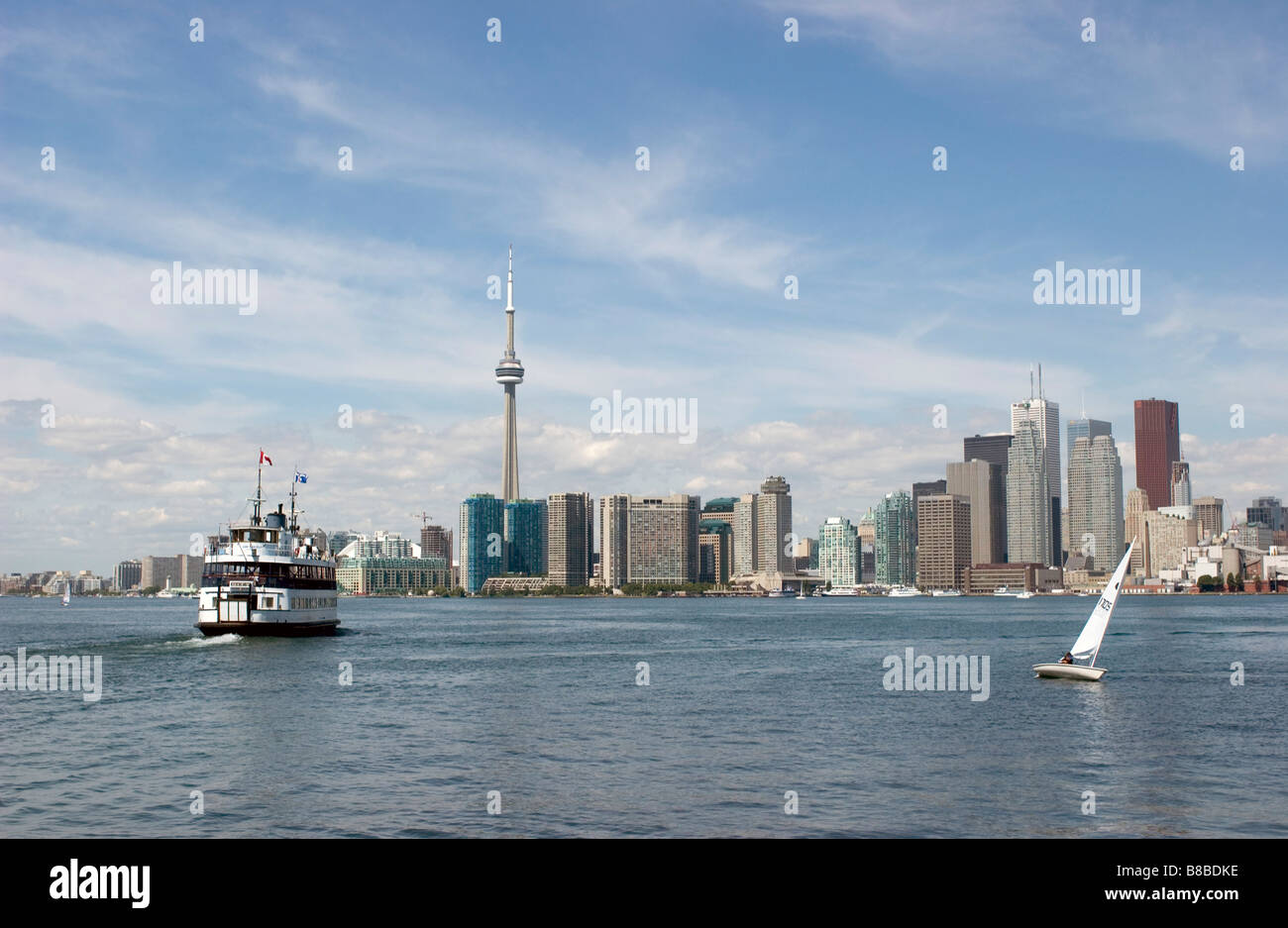 Ferry crossing Lake to Waterfront, TorontoOntario Stock Photo - Alamy