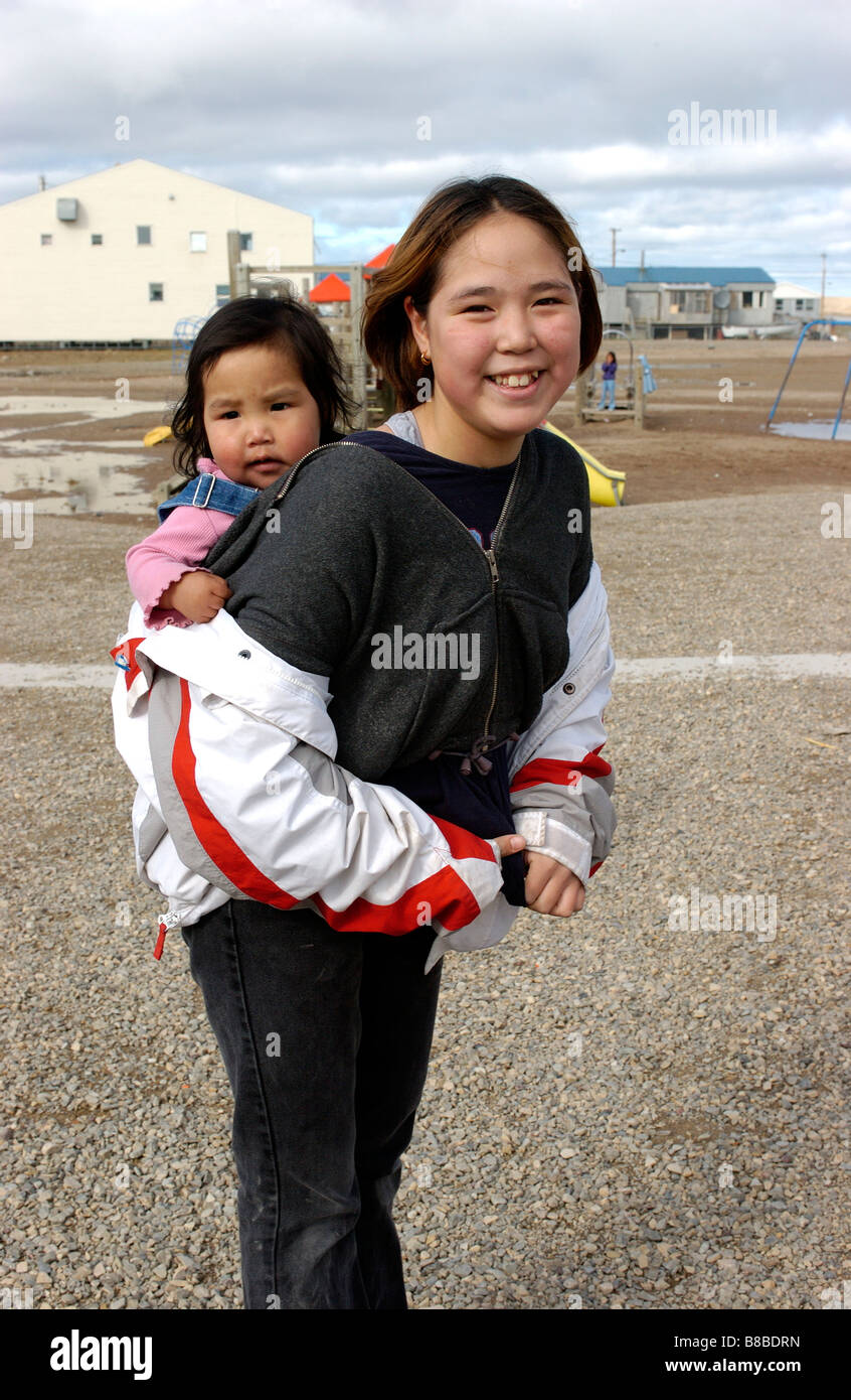 Girl Child, Cambridge Bay, Nunavut Stock Photo - Alamy