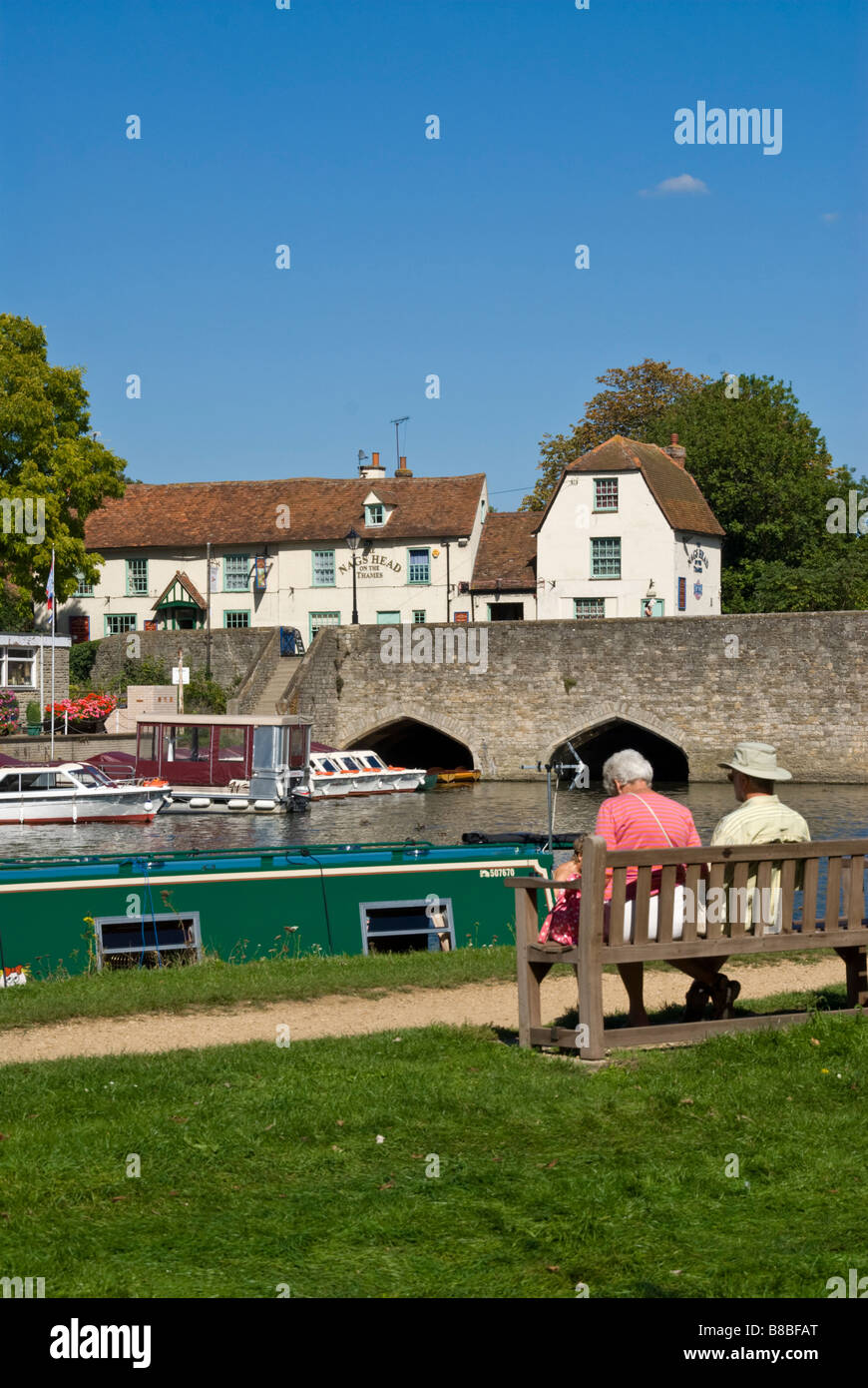 Europe UK england oxfordshire abingdon river thames bridge Stock Photo ...