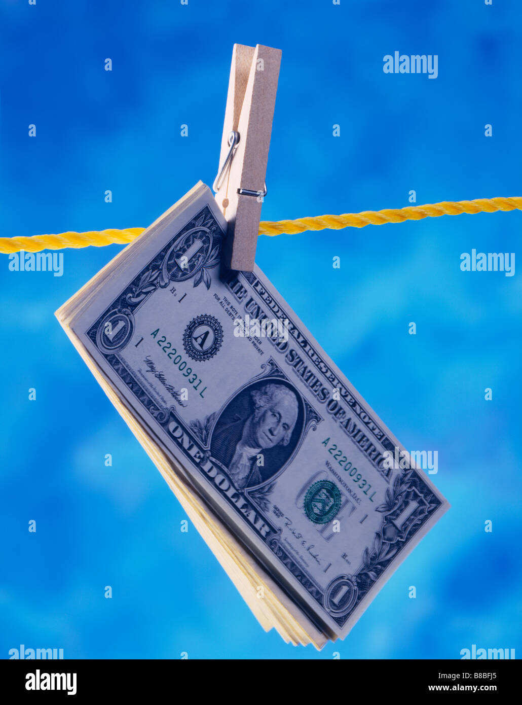 FV5303, G Biss Photography; U S Money Clothes Line Stock Photo - Alamy