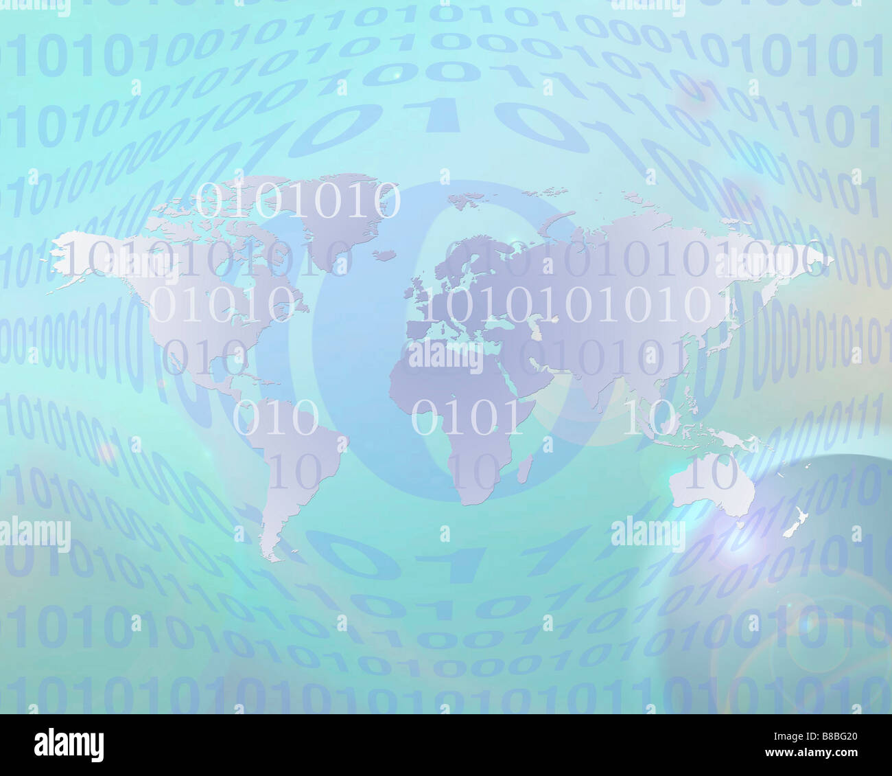FV5405, G Biss Photography; Map World Binary Code Stock Photo - Alamy