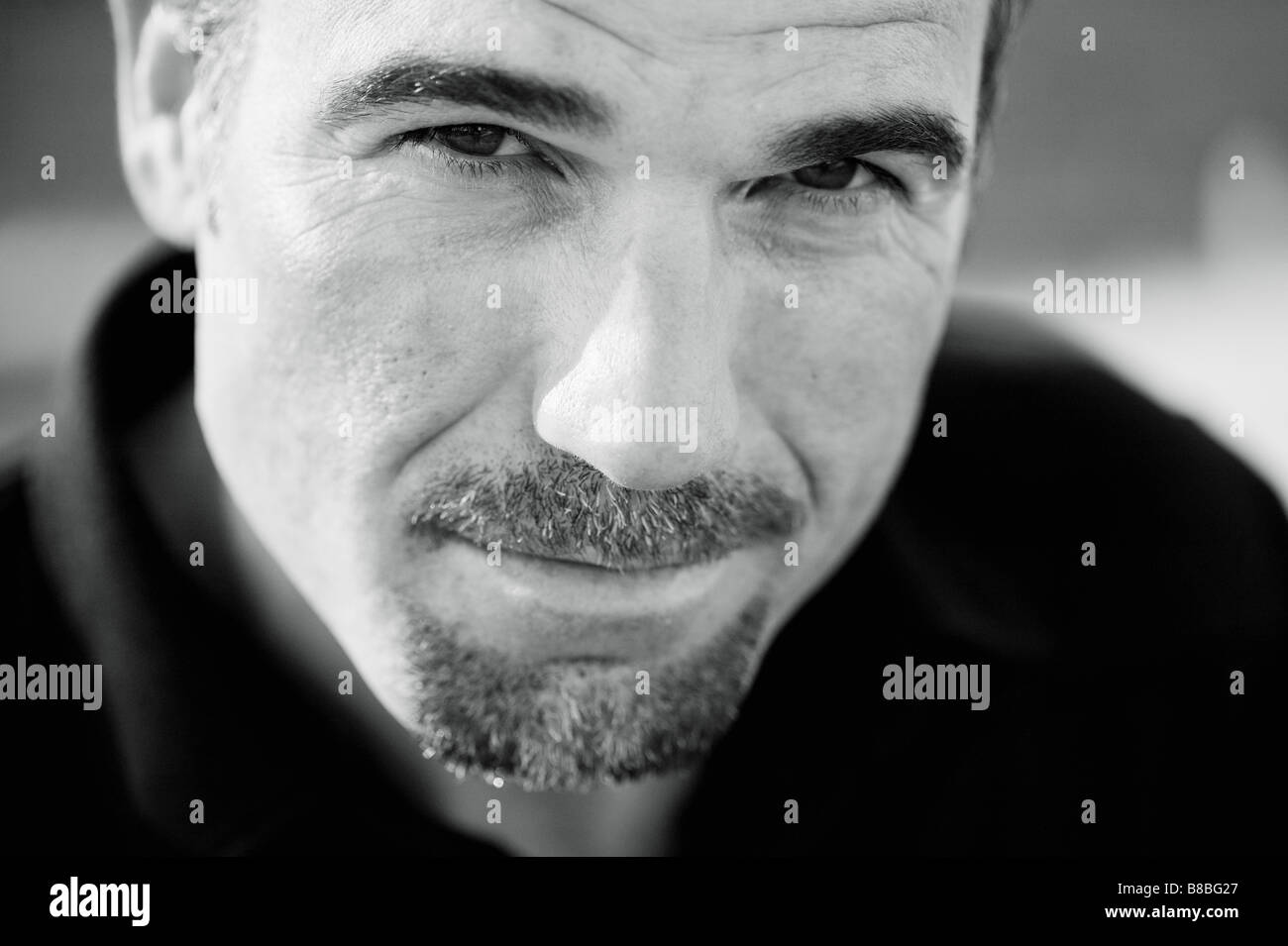 Portrait Man Black White Stock Photo - Alamy