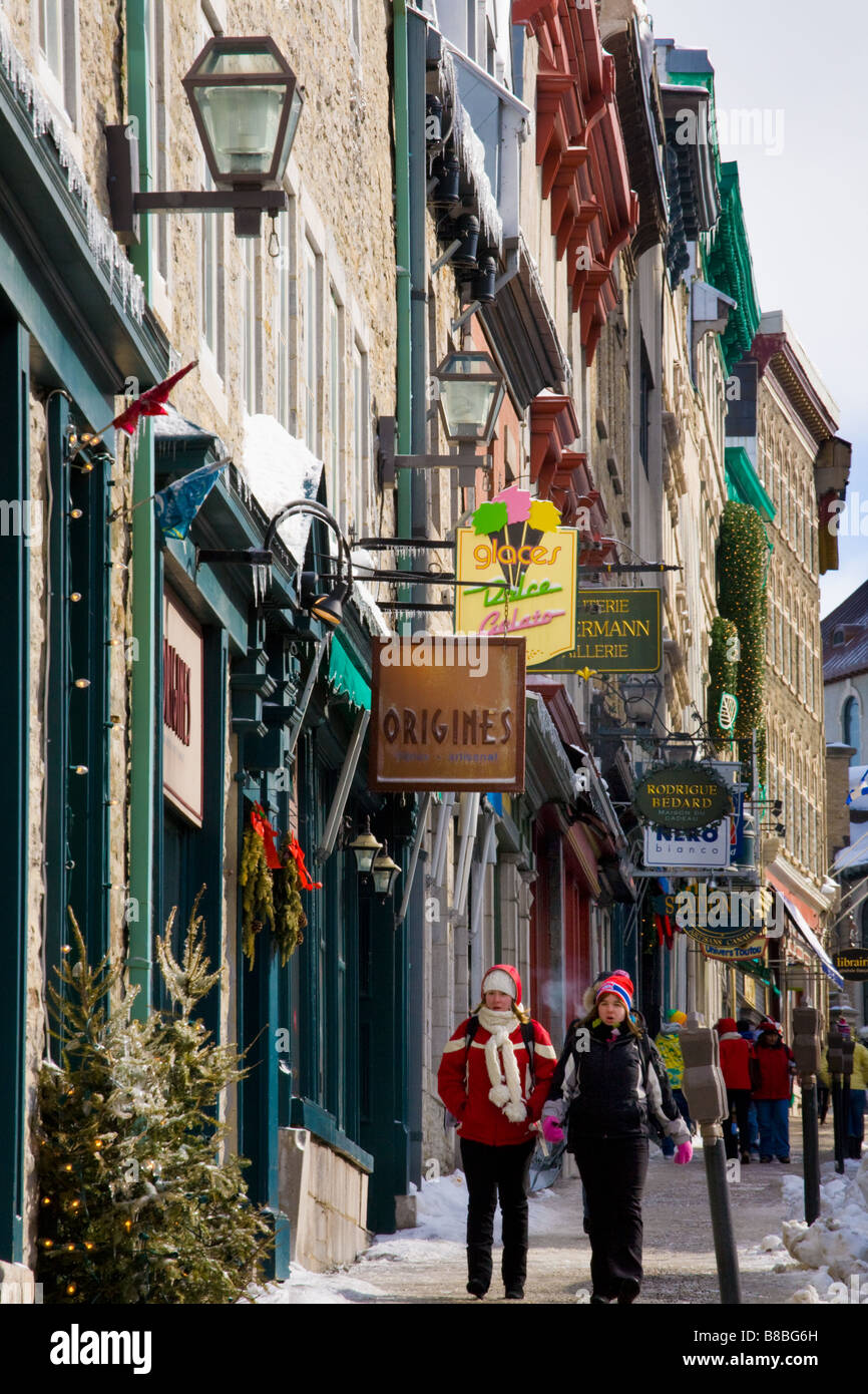 Quebec city latin quarter hi-res stock photography and images - Alamy