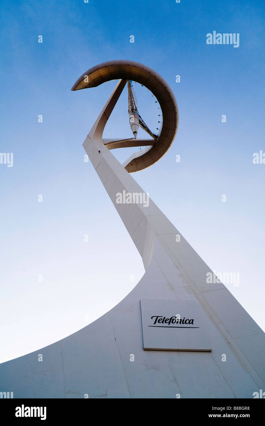 The Telefonica Communications Tower built in 1991 adjacent to the ...