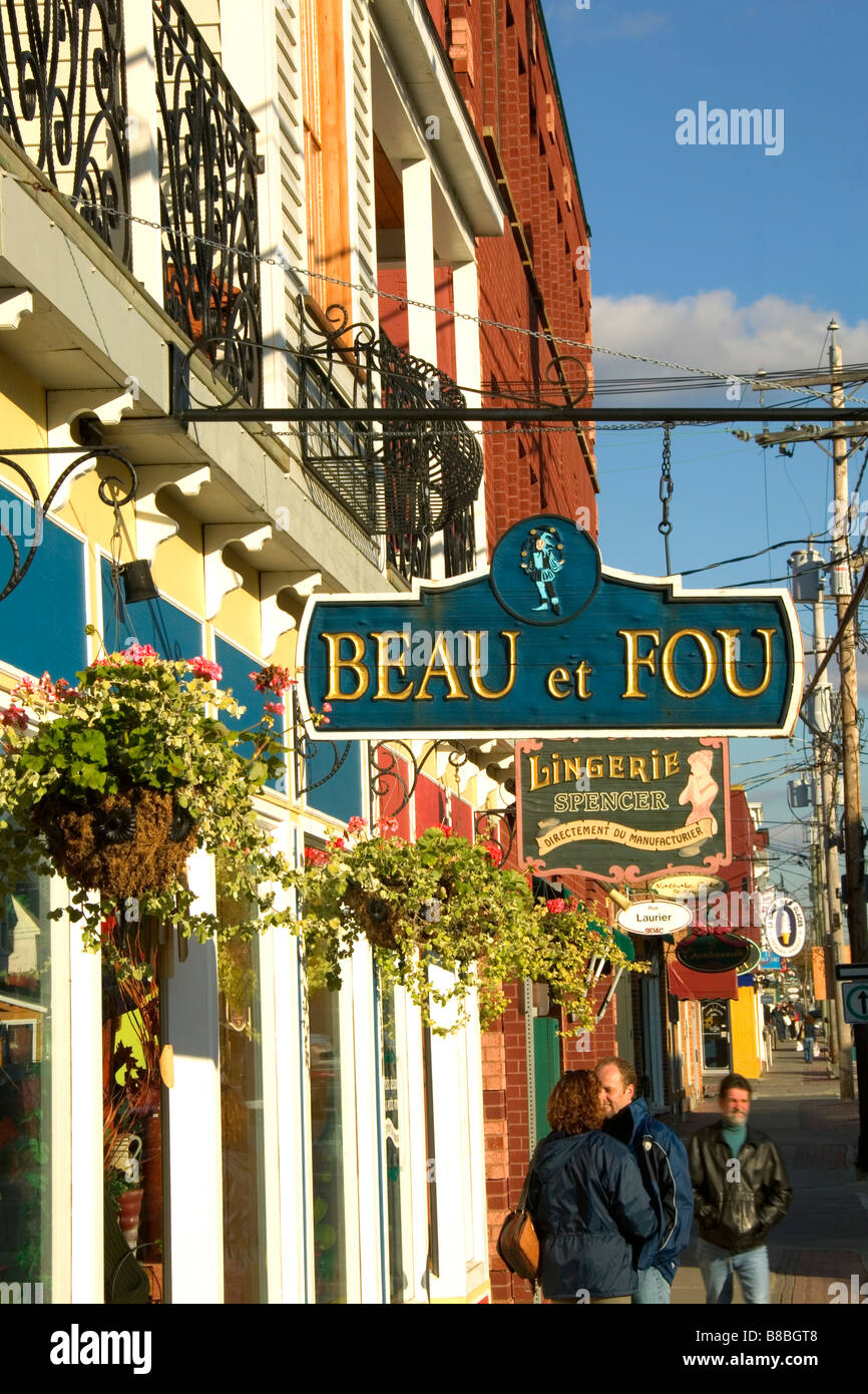 Storefront, Magog Quebec Stock Photo - Alamy
