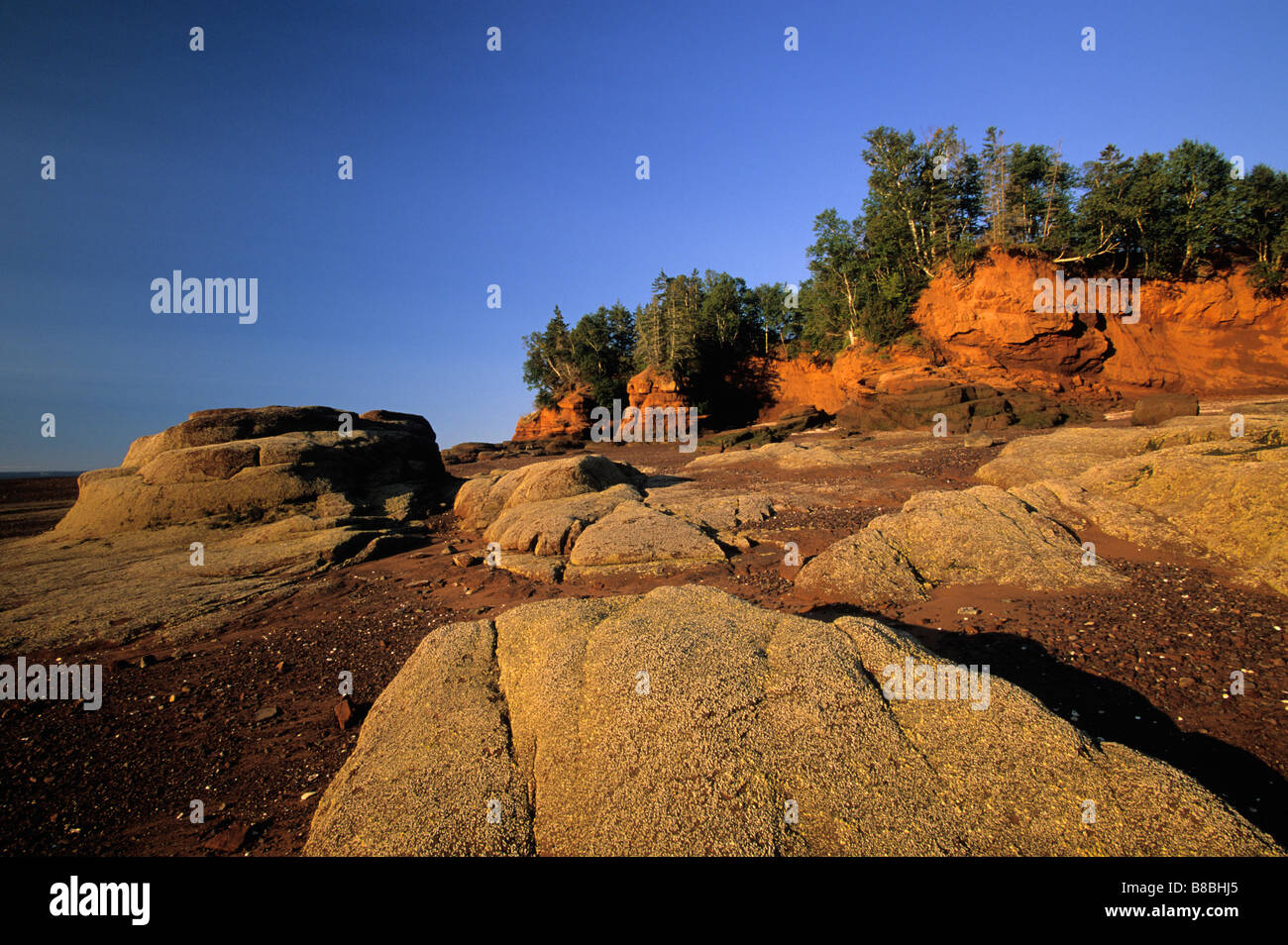 Low tide, Cobequid bay, Colchester County Nova Scotia Stock Photo - Alamy