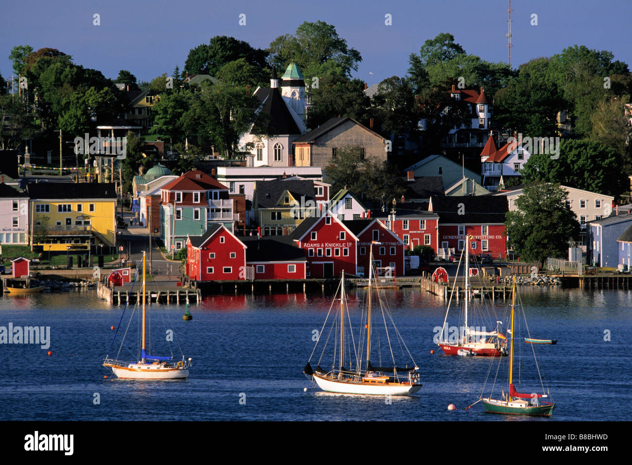 Sunset, Lunenburg County Lunenburg Nova Scotia Stock Photo - Alamy
