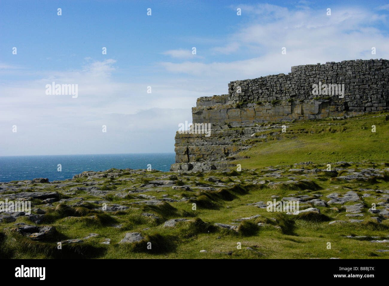 Dun Aengus Cliffs, Aran Island Inishmore, Ireland Stock Photo - Alamy