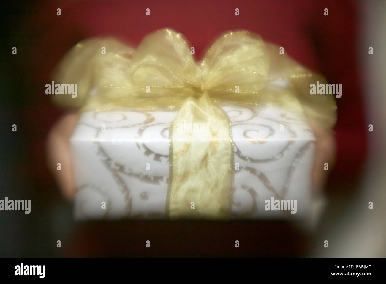 Person Holding Present Stock Photo - Alamy