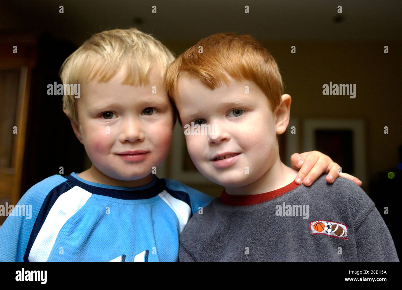 Portrait two Young Boys Stock Photo - Alamy Portrait two Young Boys Stock Photo - Alamy