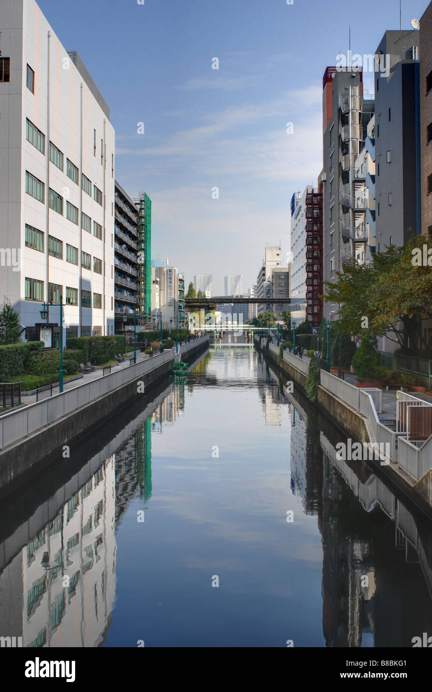 Tokyo Downtown River Stock Photo - Alamy
