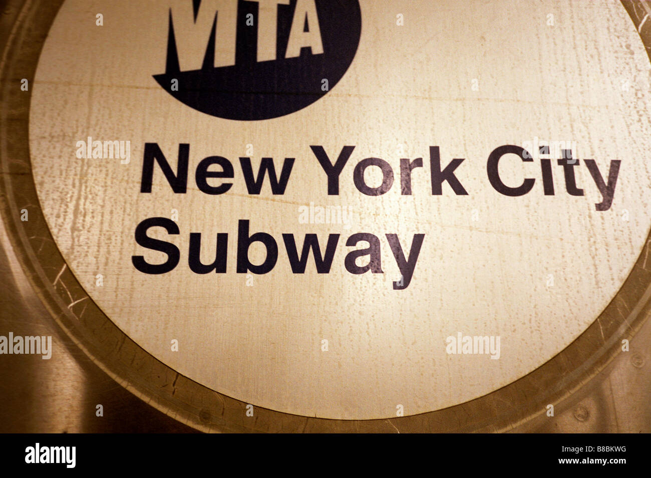 New York City Subway Sign Stock Photo - Alamy