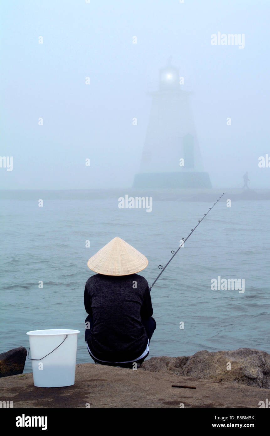 Fisherman, Port Dalhousie, St Catherines,Ontario Stock Photo - Alamy