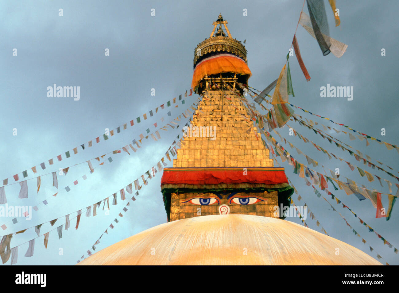 Swayambhunath Stupa holy shrine, Kathmandu, Nepal Stock Photo - Alamy