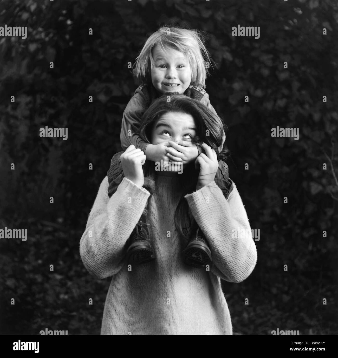 Hands covering mouth Black and White Stock Photos & Images - Alamy