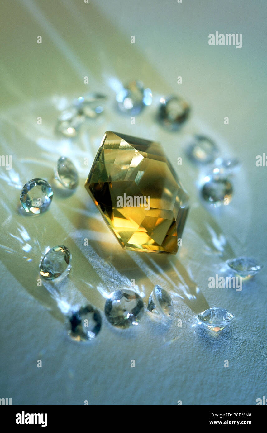 Topaz Diamonds Stock Photo - Alamy