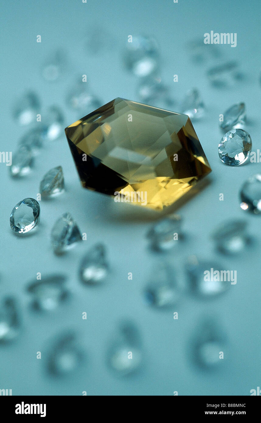 Topaz Diamonds Stock Photo - Alamy