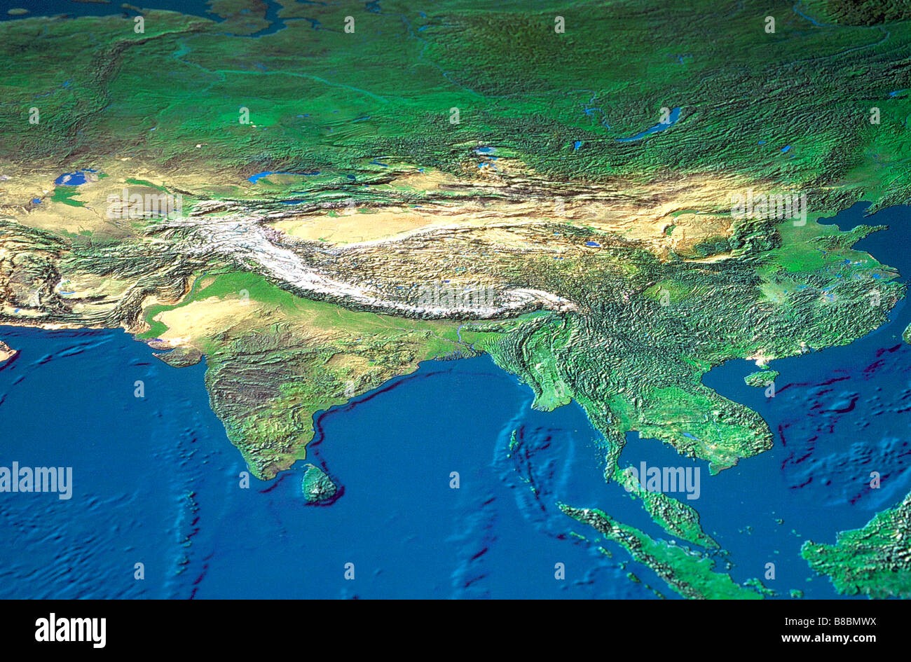 Map Asia Stock Photo - Alamy