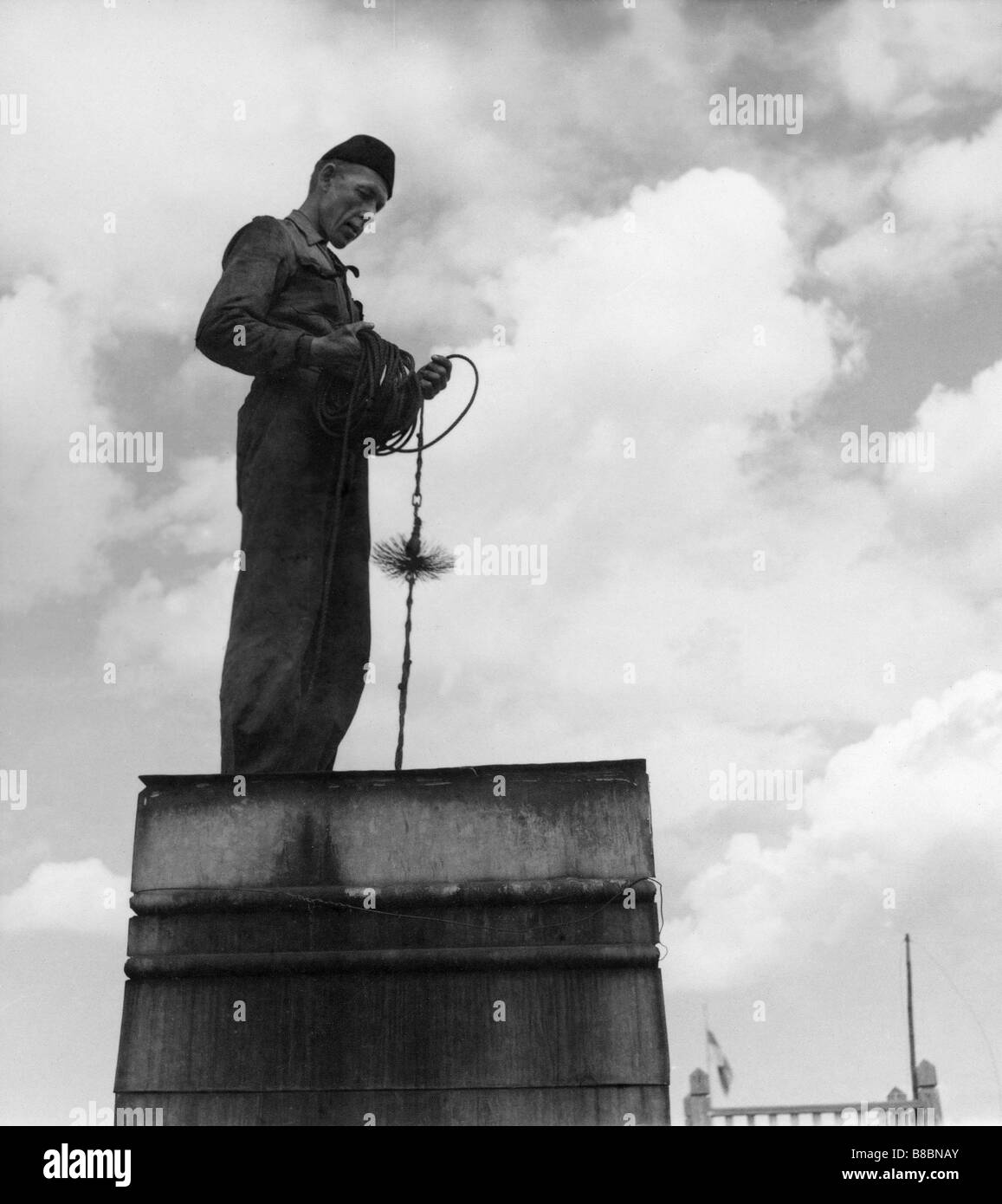 Old fashioned chimney sweep Black and White Stock Photos & Images - Alamy