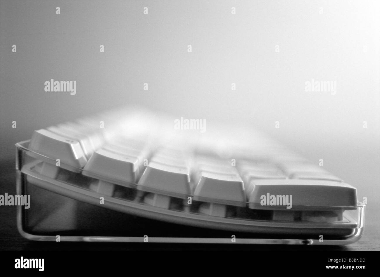 Keyboard Desk, B/W Stock Photo - Alamy