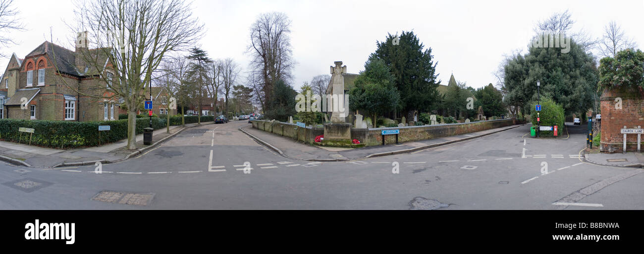 Merton Park conservation area with St Marys church where Lord Nelson ...