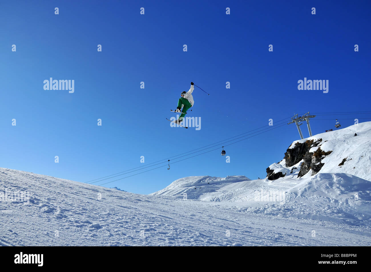 Acrobatic jump ski hi-res stock photography and images - Alamy