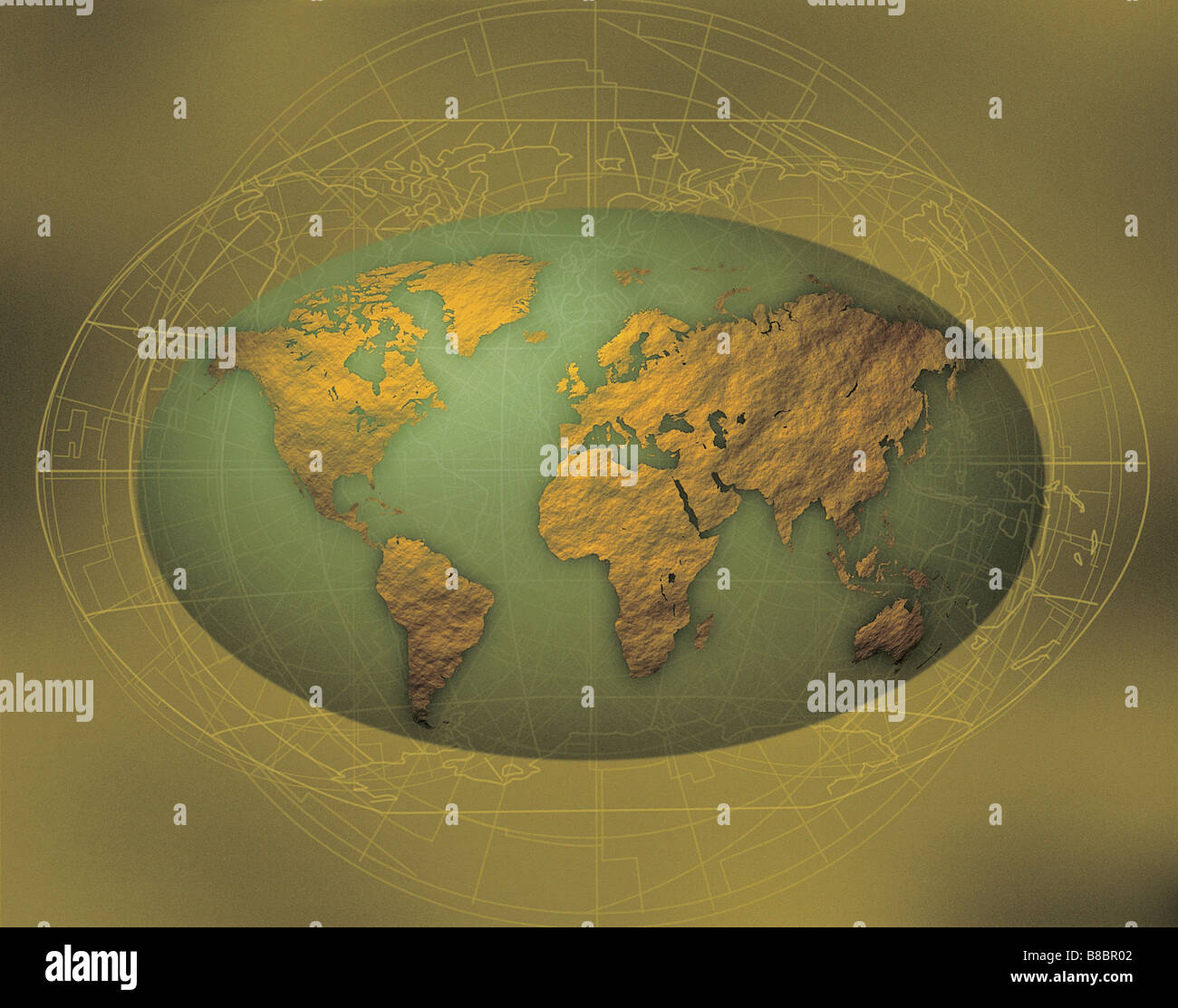 Map world hi-res stock photography and images - Alamy