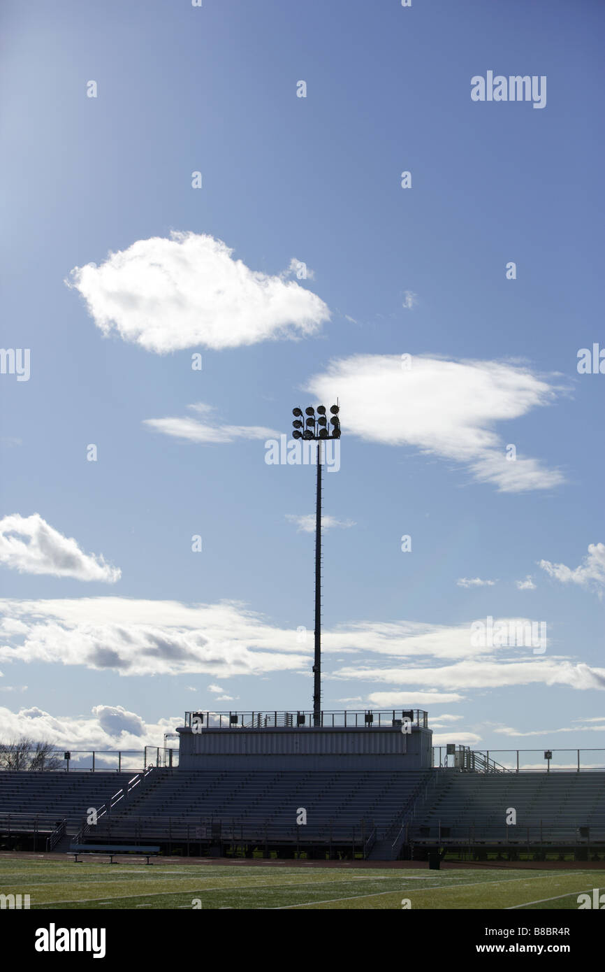 A new astro turf foot ball field Stock Photo - Alamy