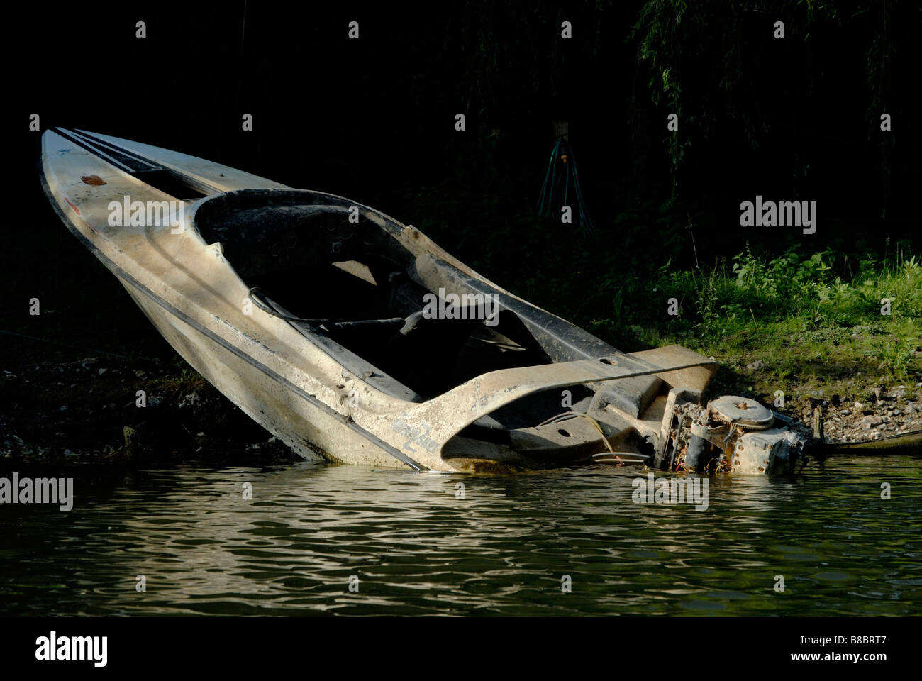 Broken engine on motorboat hi-res stock photography and images - Alamy