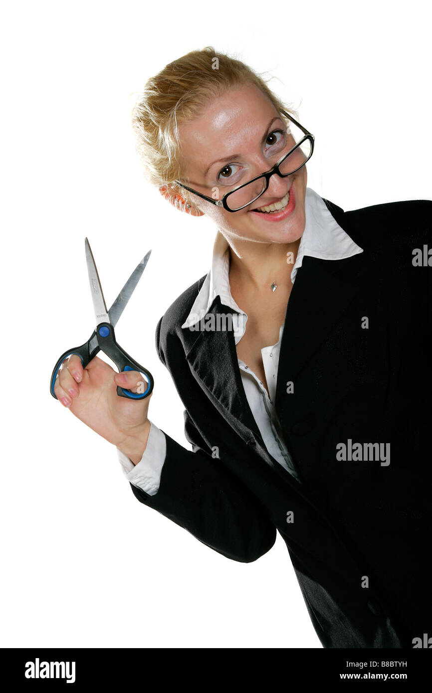 domineer young lady command scissors clippers scissor jump pruning ...